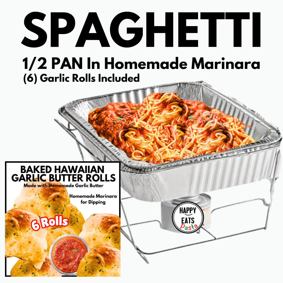 Half Pan SPAGHETTI MARINARA | Happy Eats Pasta